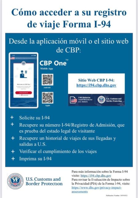 Permiso I-94: Cómo obtener y descargar el formulario en 2025